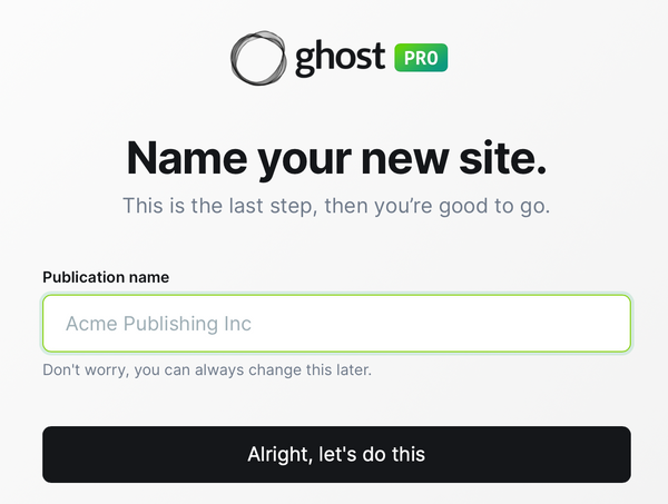 How to set up your Ghost.org account and billing